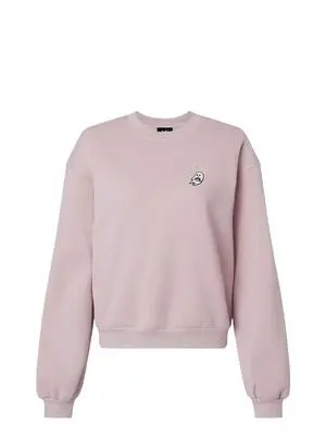 DALIX Dalix Spook-a-Latte Relaxed Fleece Sweatshirt Blush