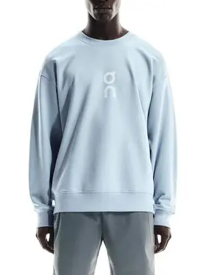 On On Club Crewneck Cotton-Blend Sweatshirt Arctic