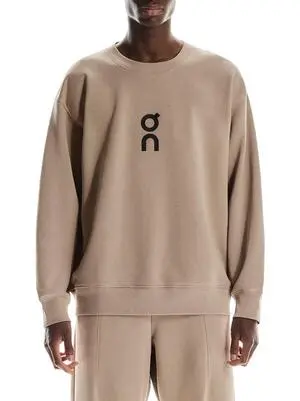 On Club Crewneck Cotton-blend Sweatshirt - Desert