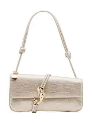 Dolce Vita Alice Lizard Embossed Shoulder Bag - Platino