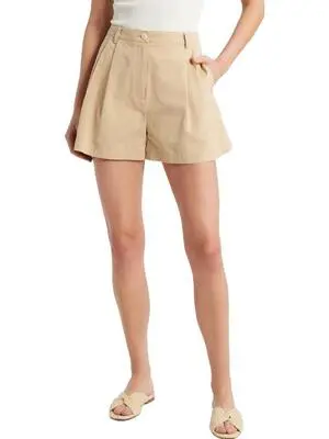 Solid & Striped The Oceane High-waisted Shorts - Khaki