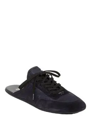Prada Lace-up Mule Sneakers - Blue