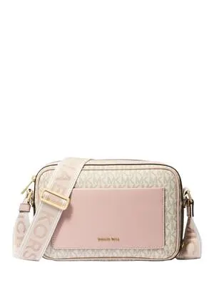 Michael Kors MICHAEL Michael Kors Maeve Large Signature Logo Camera Crossbody Bag Pink