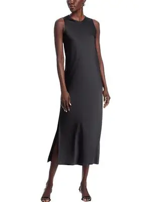 Herno Satin Sleeveless Dress - Black