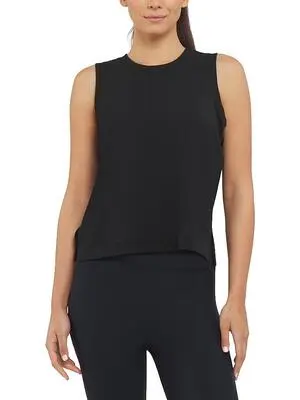 Spanx Supernaturals Flow Crewneck Tank Top - Very Black