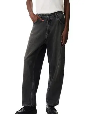 Rag & Bone Authentic Rigid Baggy Jeans - Onyx