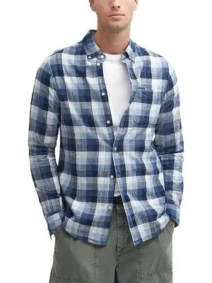 Barbour Hillroad Tailored Shirt - Navy