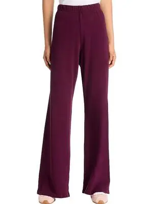 Aqua Melody Wide Leg Sweatpants - Cherry Lacquer