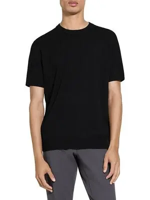 Theory Soris Tee In Fine Bilen Black