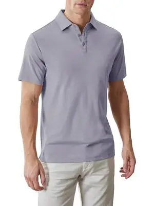 Robert Barakett Georgia Short Sleeve Pima Cotton Polo - Lavender Whisper