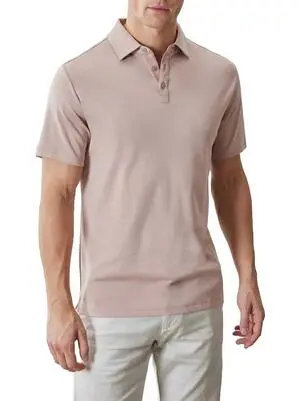 Robert Barakett Georgia Short Sleeve Pima Cotton Polo - Powder Coral