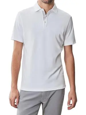 Robert Barakett Georgia Short Sleeve Pima Cotton Polo - White