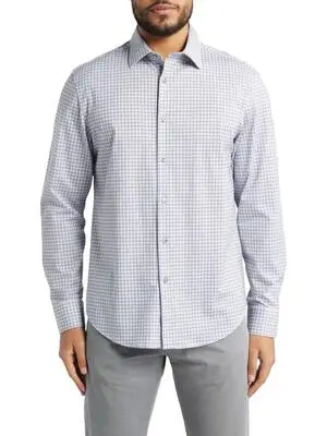 Bugatchi James Ooohcotton® Button-up Shirt Platinum