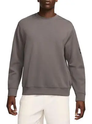 Nike 24.7 Impossibly Soft Dri-FIT Crew Sweatshirt Cave Stone/ Medium Ash