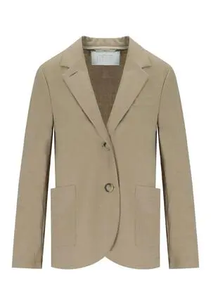 Harris Wharf London Dove Grey Single Breasted Blazer - Beige