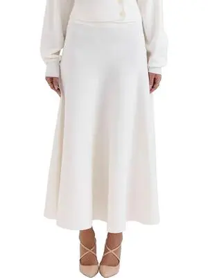 House Of Cb Solara Maxi Skirt - Ivory