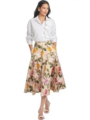 Sachin & Babi Trixie Printed Midi Skirt - French Bristre Blossoms