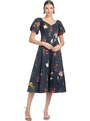 Sachin & Babi Magnolia Dress - Dark Midnight Bouquet