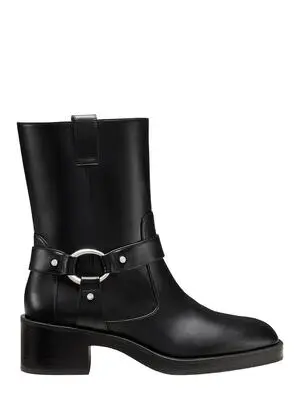 STUART WEITZMAN Jax Leather Moto Booties - Black