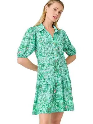LILLY PULITZER Bingley Shirt Dress Bunny Blue Key West Destination