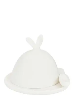 TINA FREY DESIGNS Butter Dish With Spreader - White