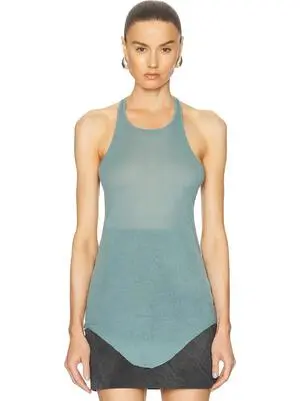 Rick Owens Basic Rib Tank Top - Mouthwash