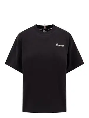 Moncler Cotton T-shirt With Logo - Black