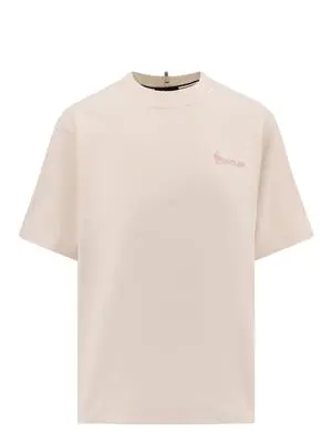 Moncler Cotton T-Shirt With Logo White