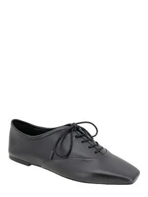 KENNETH COLE Justice Square Toe Oxford - Black Leather