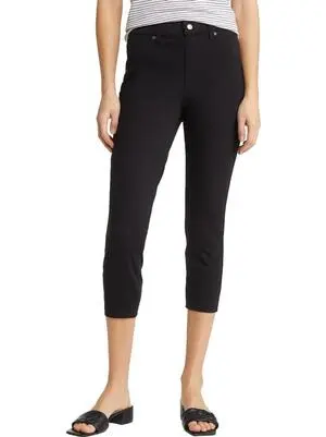 Hue Ultrasoft Denim Capri Leggings - Black