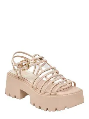 Dolce Vita Latice Strappy Sandals - Crystal Vinyl