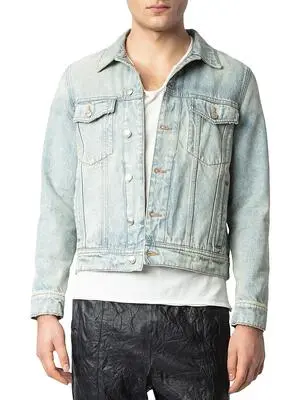 Zadig&Voltaire Bases Denim Jacket - Light Blue