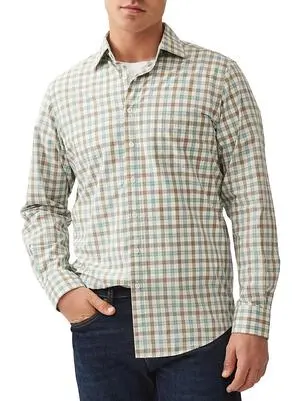 Rodd & Gunn Dowling Bay Printed Button Front Shirt - Taupe
