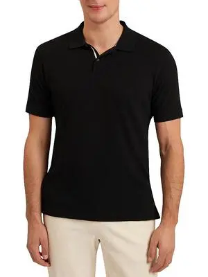 Ted Baker London Redman Textured Polo Shirt - Black