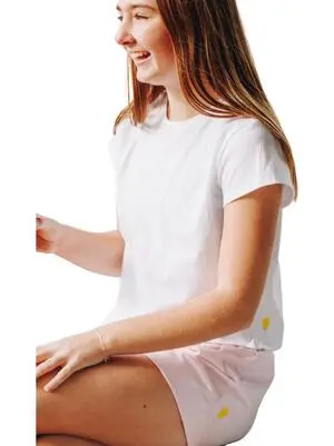 YELLOWBERRY Breeze Cotton Short Sleeve T-shirt - Marshmallow