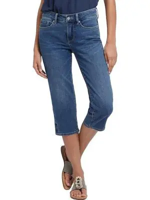 NYDJ Marilyn High-waist Capri Jeans - Valencia Surf