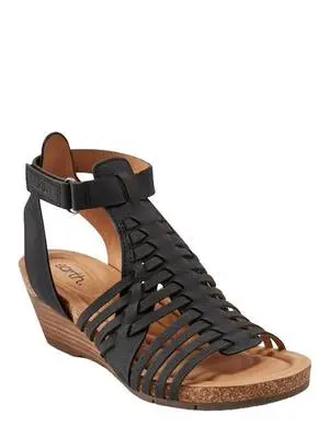 EARTH® Hattie 3 Wedge Sandal - Black
