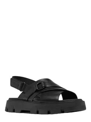 Sorel Rein Cb Crisscross Sandal - Black/ Black