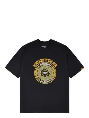BROKEN PLANET Crest T-shirt - Midnight Black