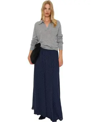 REFORMATION Gemma Maxi Skirt - Blue