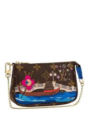LOUIS VUITTON Louis Vuitton Mini Pochette Accessoires Monogram Vivienne Venice Blue Lining