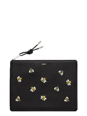 Dior X Kaws Bee Pouch - Black