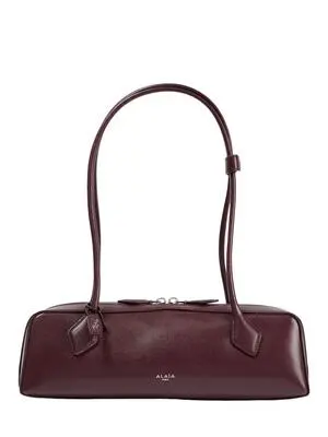 Alaïa Le Teckel Medium Leather Shoulder Bag - Burgundy
