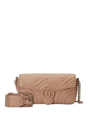 Gucci Gg Marmont Matelassé Shoulder Bag - Rose Pink