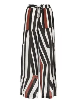Max Mara Tropea Striped Wide-leg Pants - Multicoloured