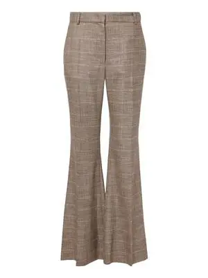 JOSEPH Stevens Wool-blend Flared Trousers - Brown
