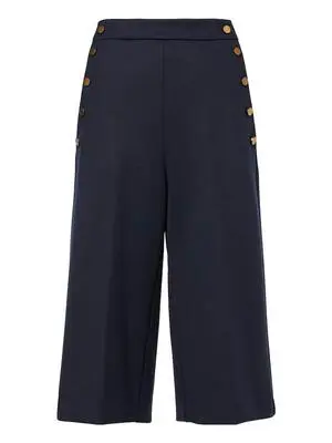 Max Mara Valdez Wool-blend Culottes - Blue