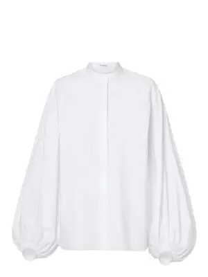 Alaïa Cotton Poplin Shirt - White
