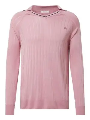 WALES BONNER Roots Polo Shirt - Pink