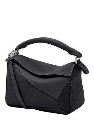 Loewe Puzzle Bag In Classic Calfskin Mini Black